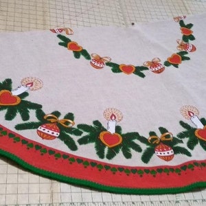 Hand Beaded Christmas Tree Skirt - Etsy