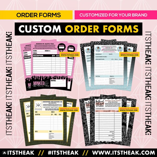 Custom Receipt Book - Etsy