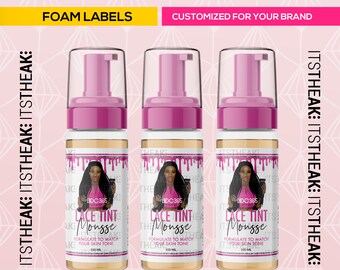 Foam Bottle Label - Etsy