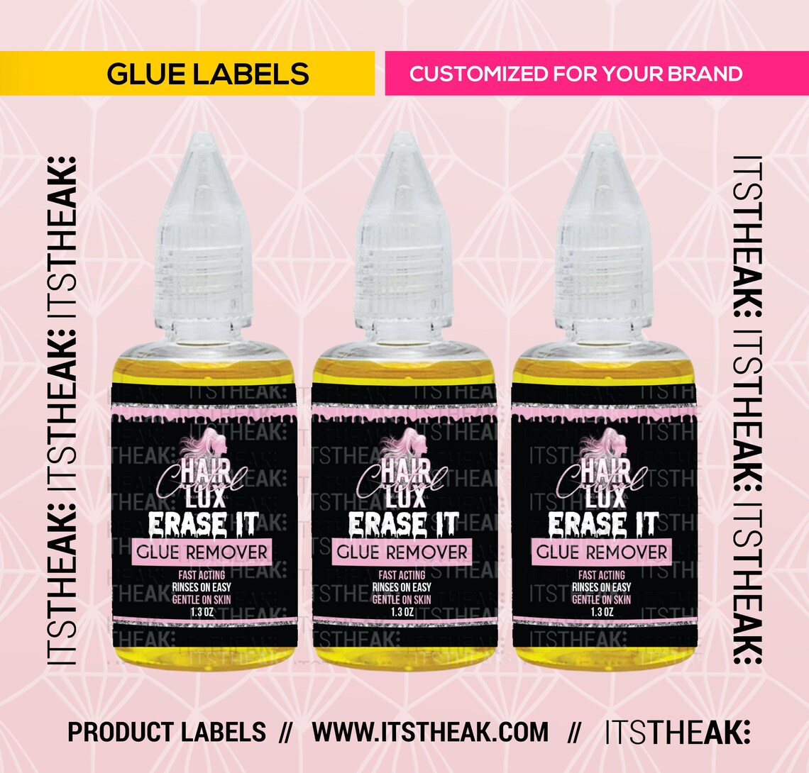 Lace Glue Labels Customized for Your Brand Lace Glue - Etsy