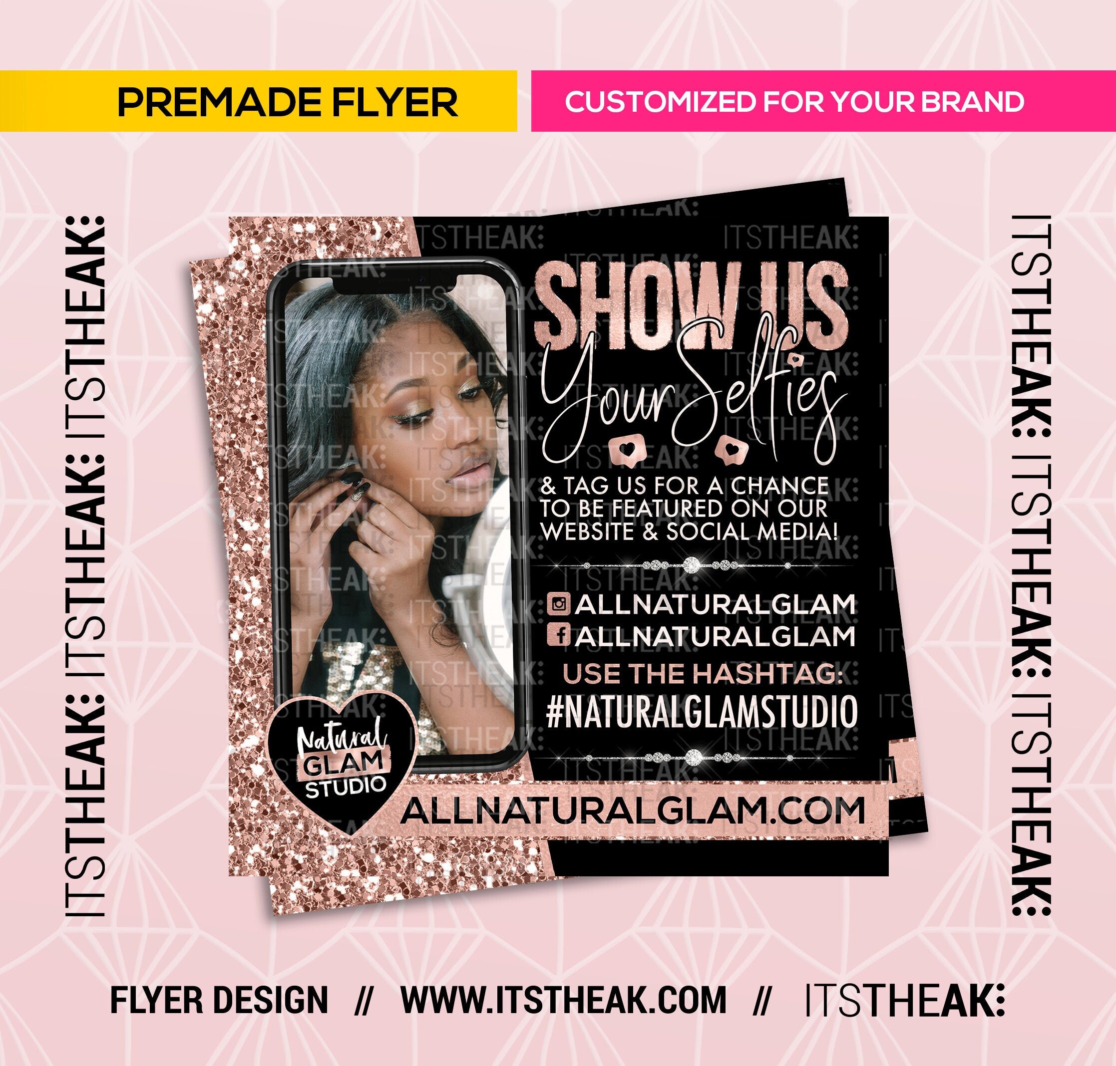 Paper Stationery Social Media Flyer Canva Template Flyer Template Tag ...