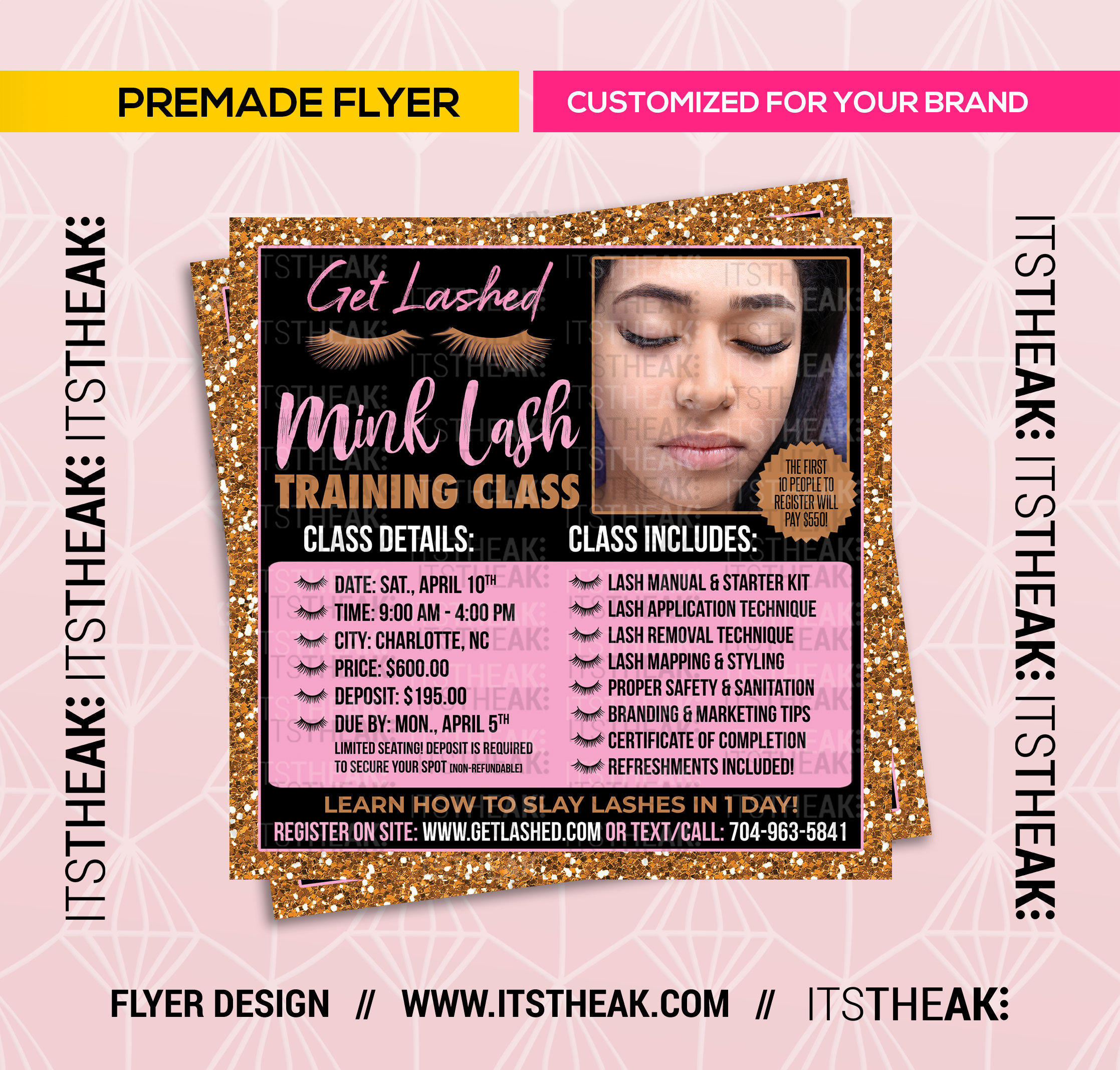 Digital Drawing Illustration Lash Extension Class Flyer DIY Lash digital-drawing-illustration-lash-extension-class-flyer-diy-lash