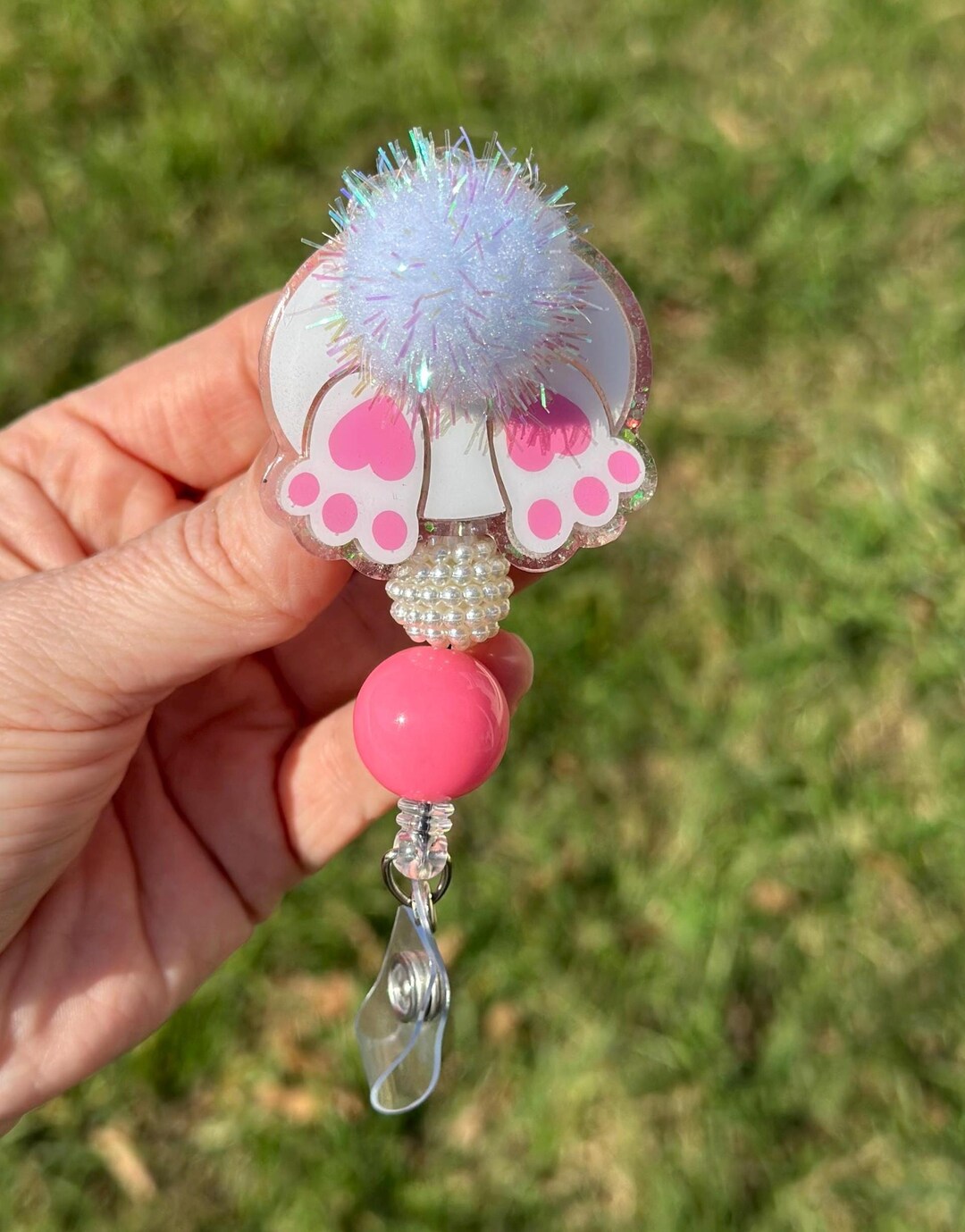 Bunny Butt Badge Reel - Etsy