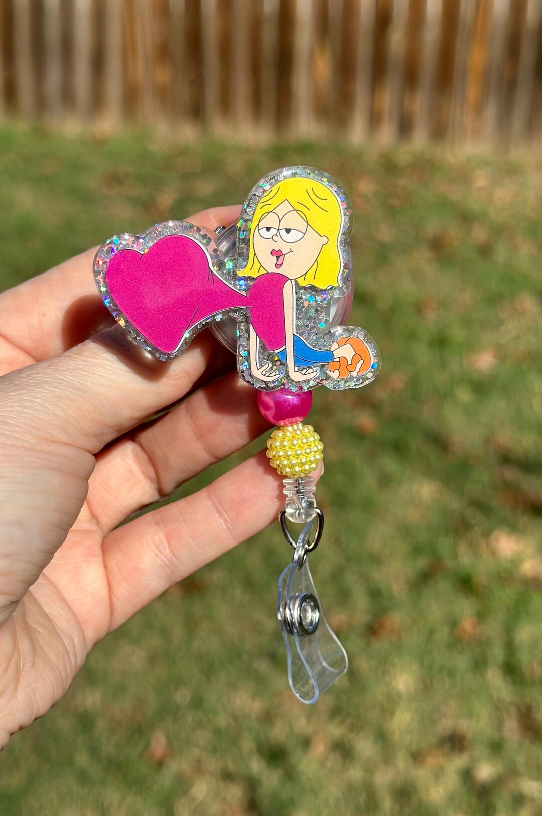 Cartoon Lizzie Badge Reel - Etsy