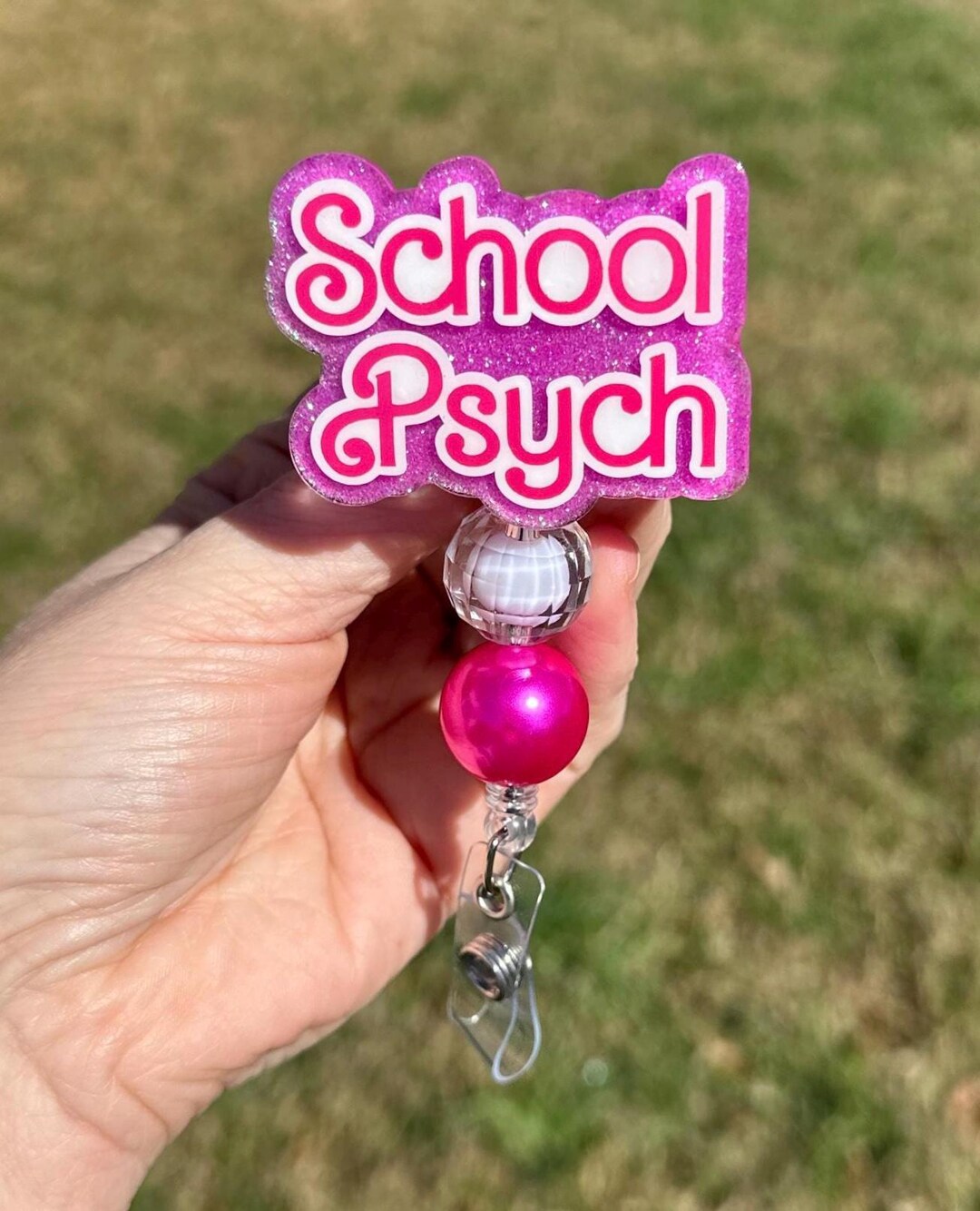 School Psychologist Badge Reel – Personalized ID Holder, Psychology ...