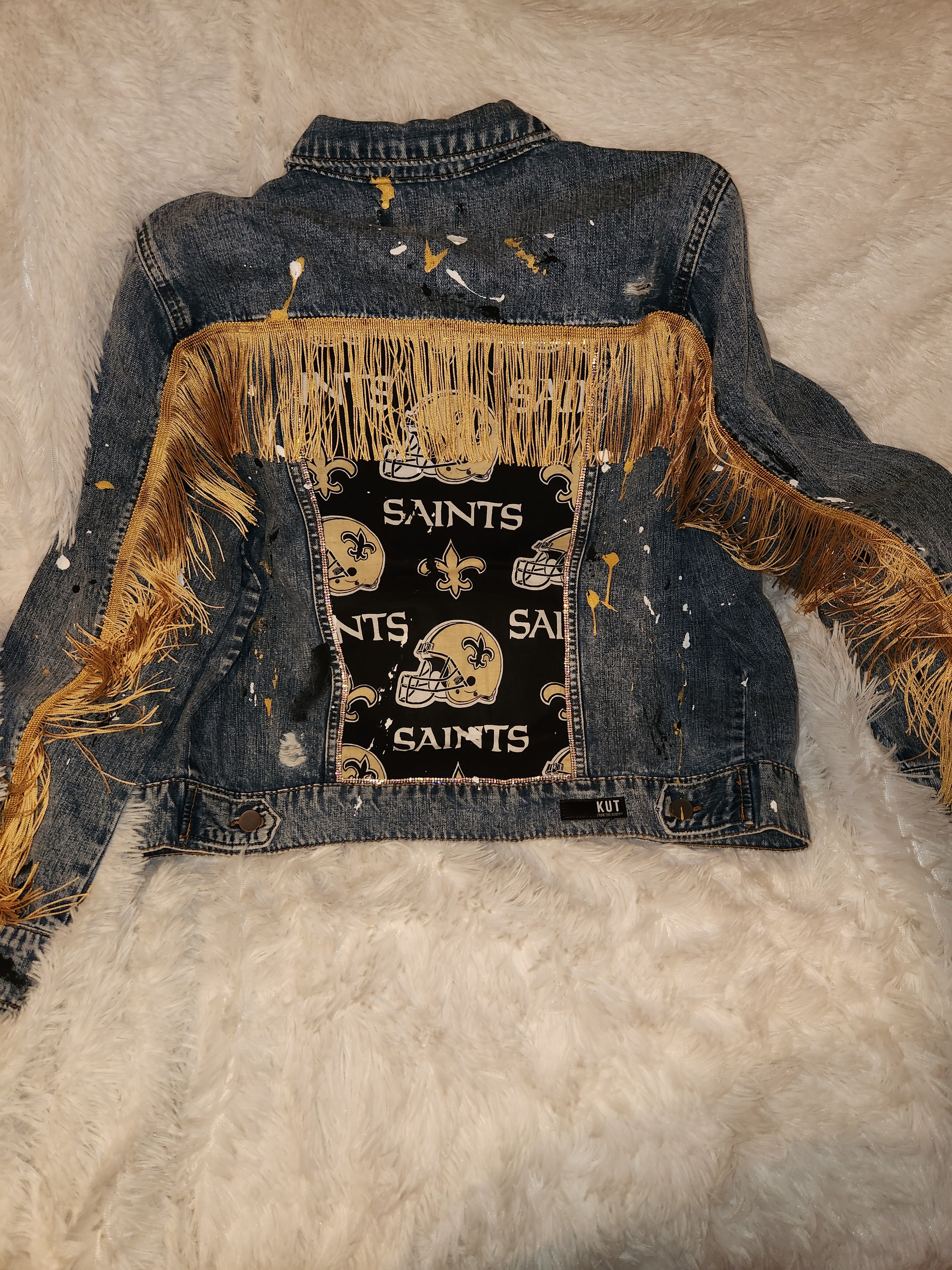Saints NFL Jean Jacket - Etsy