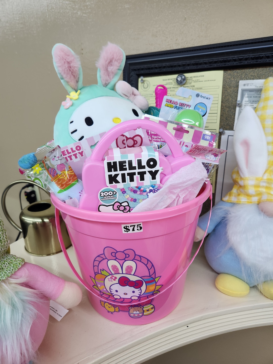 Hello Kitty Easter Basket Etsy