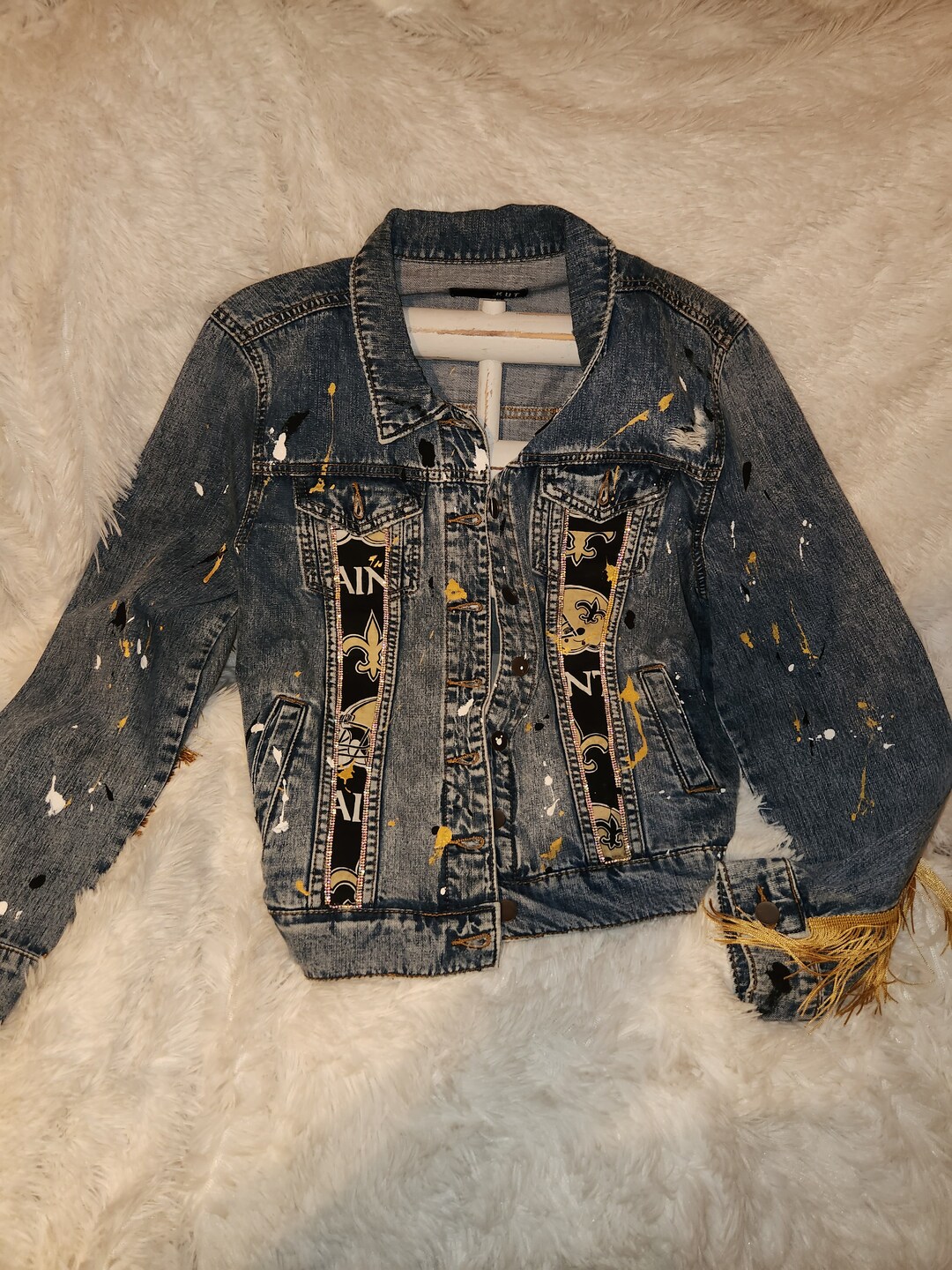 Saints NFL Jean Jacket - Etsy