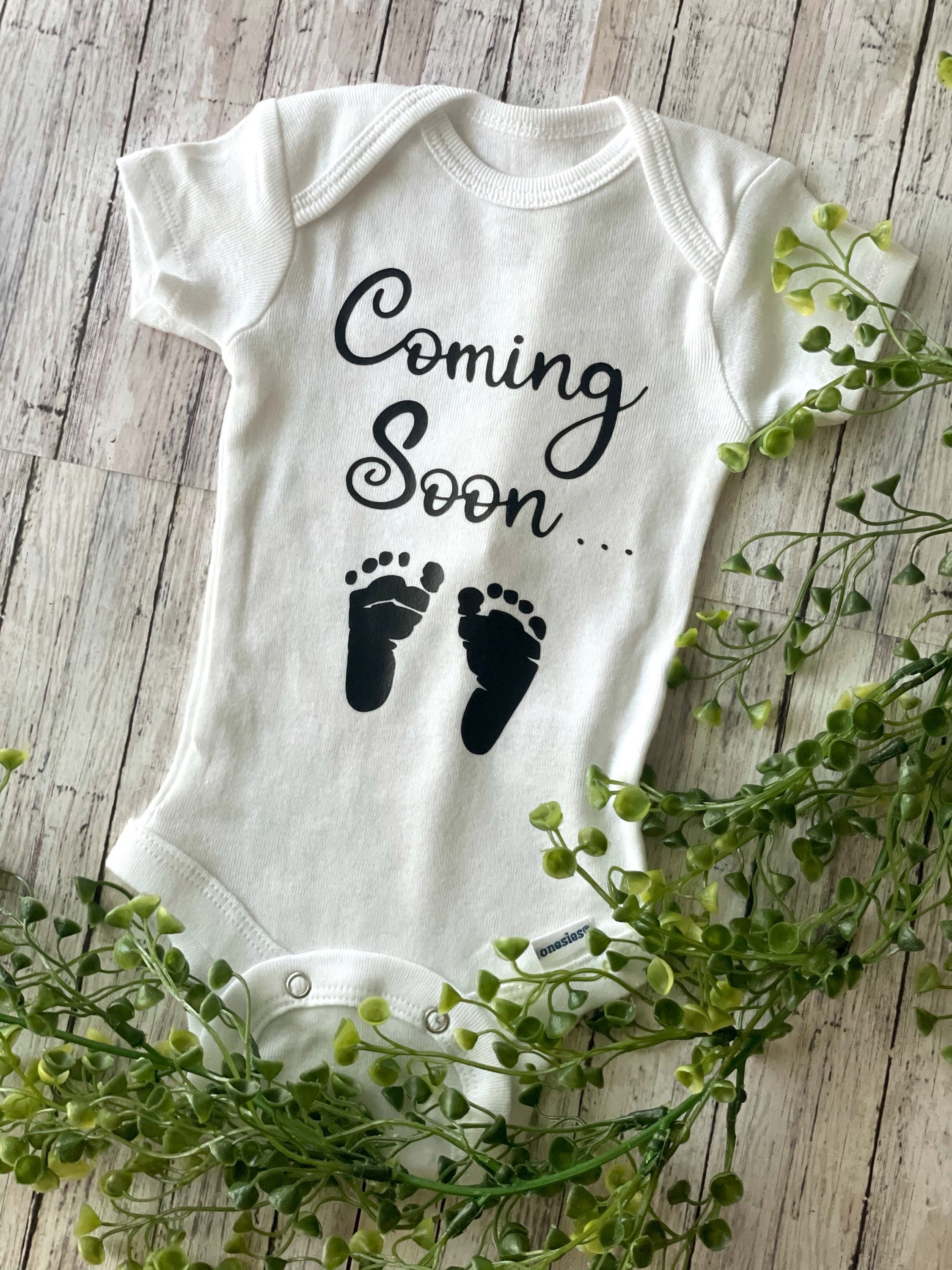Onesie® Custom Onesie® Onesie® for Baby Coming Soon | Etsy