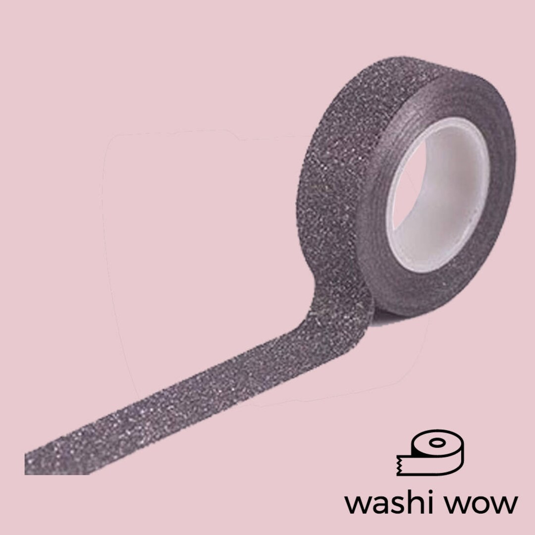 Black Glitter Washi Tape Sparkle Shiny Planner Scrapbooking Decoration ...