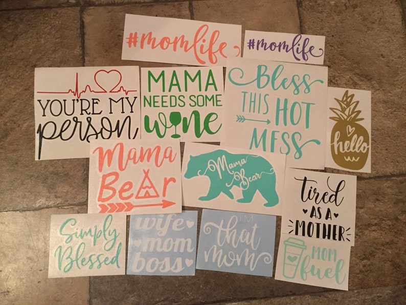 Mom Decal Bundle - Etsy