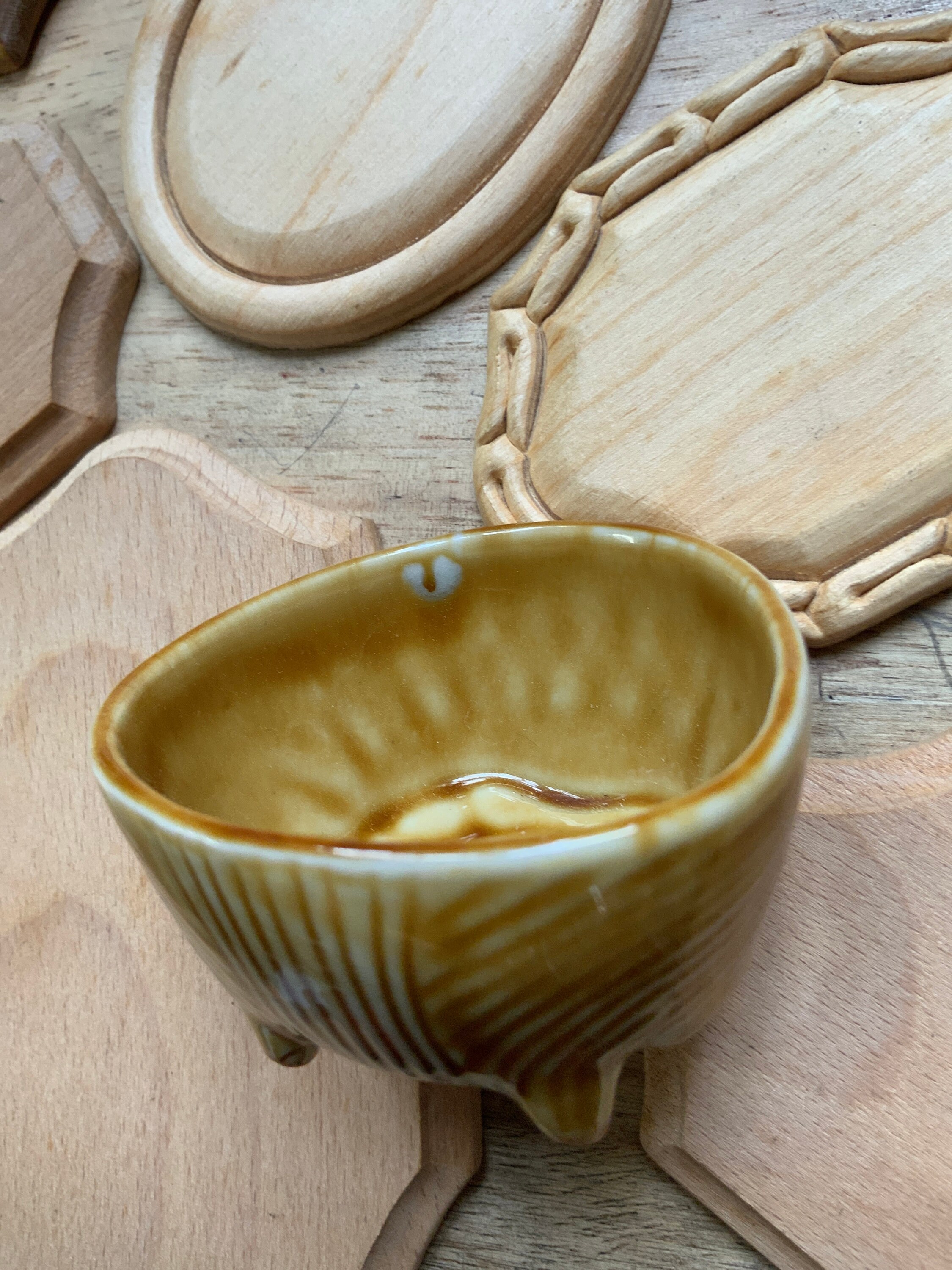 Vintage Japanese Oni Sakazuki Sake Cup Double Side Figural Cup Etsy
