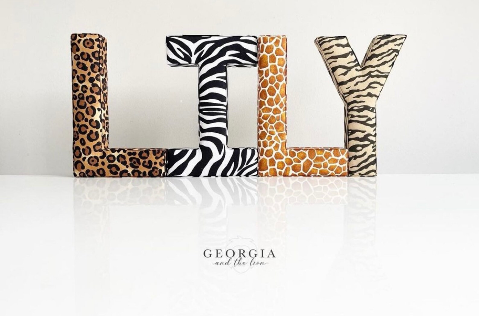 Fabric Letters Animal Print Letters Safari Theme Decor - Etsy UK