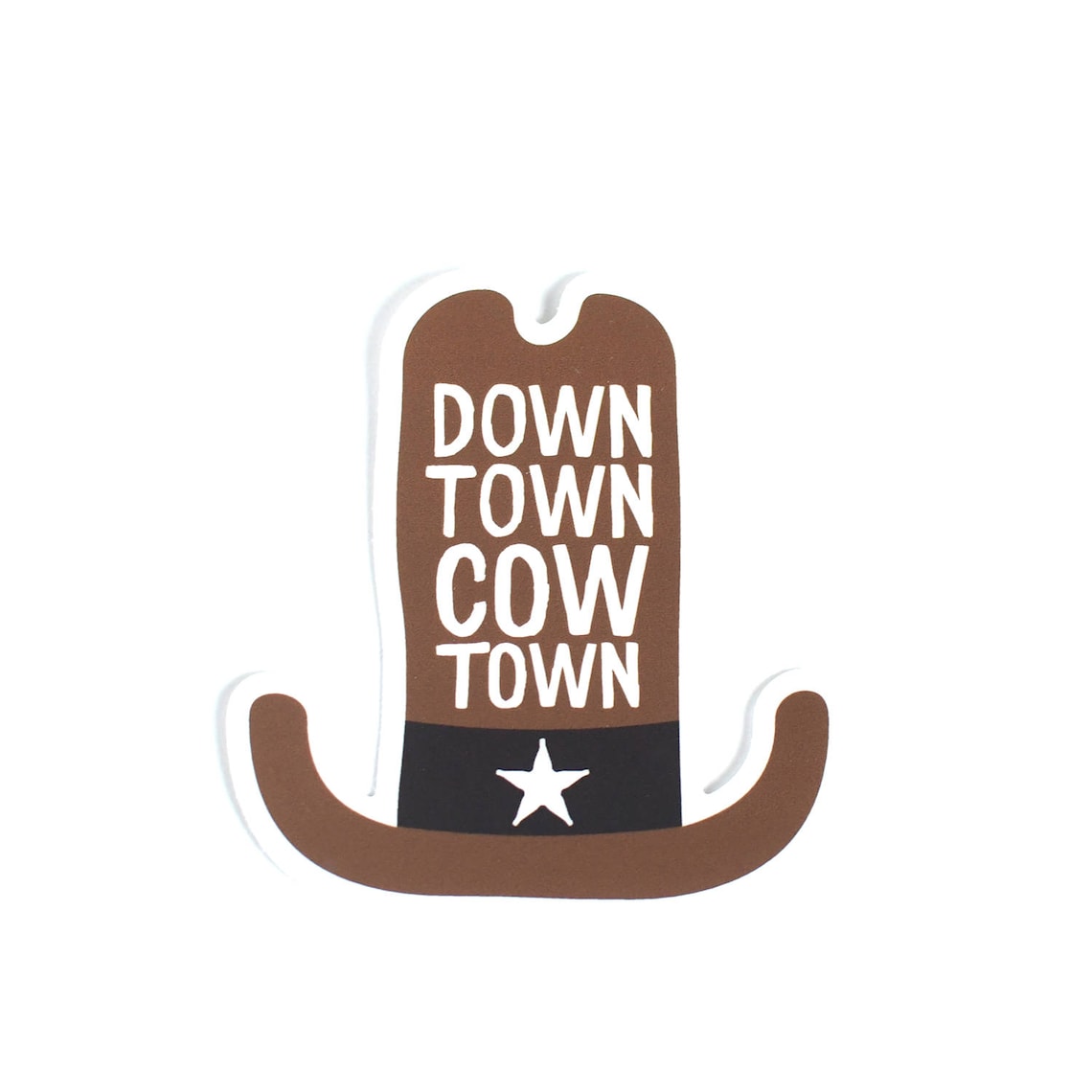 Downtown Cow Town Sticker - Etsy