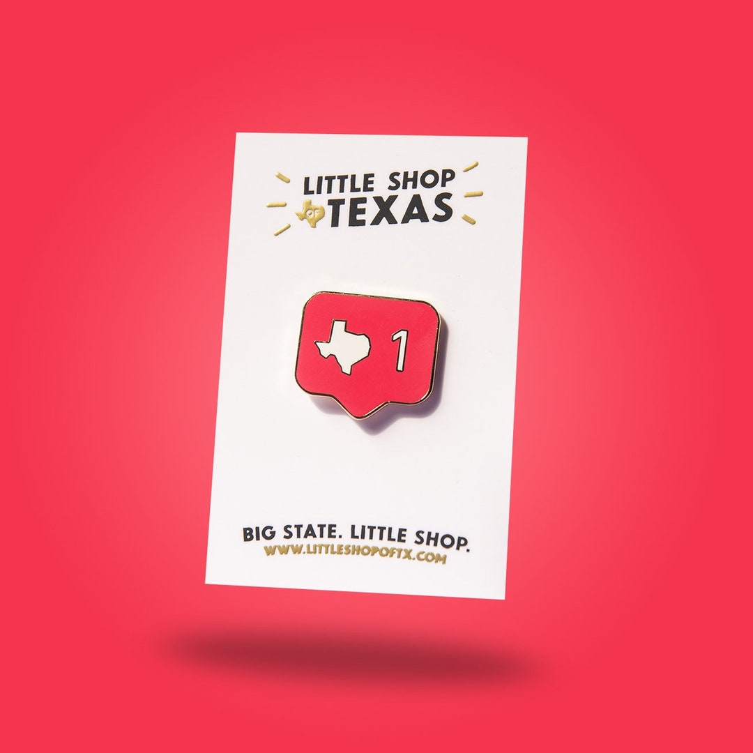 Texas Love Enamel Pin - Etsy