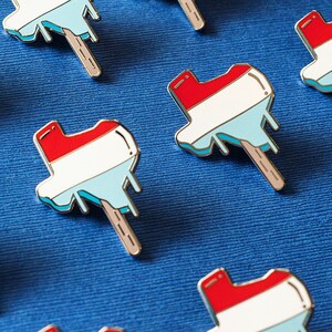 Texas Popsicle Enamel Pin - Etsy