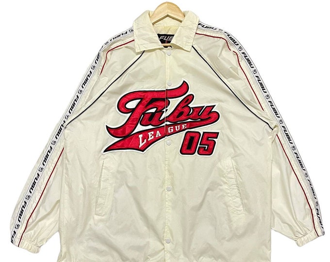 Hip Hop Fashion Style Fubu Big Logo League Coach Windbreaker - Etsy
