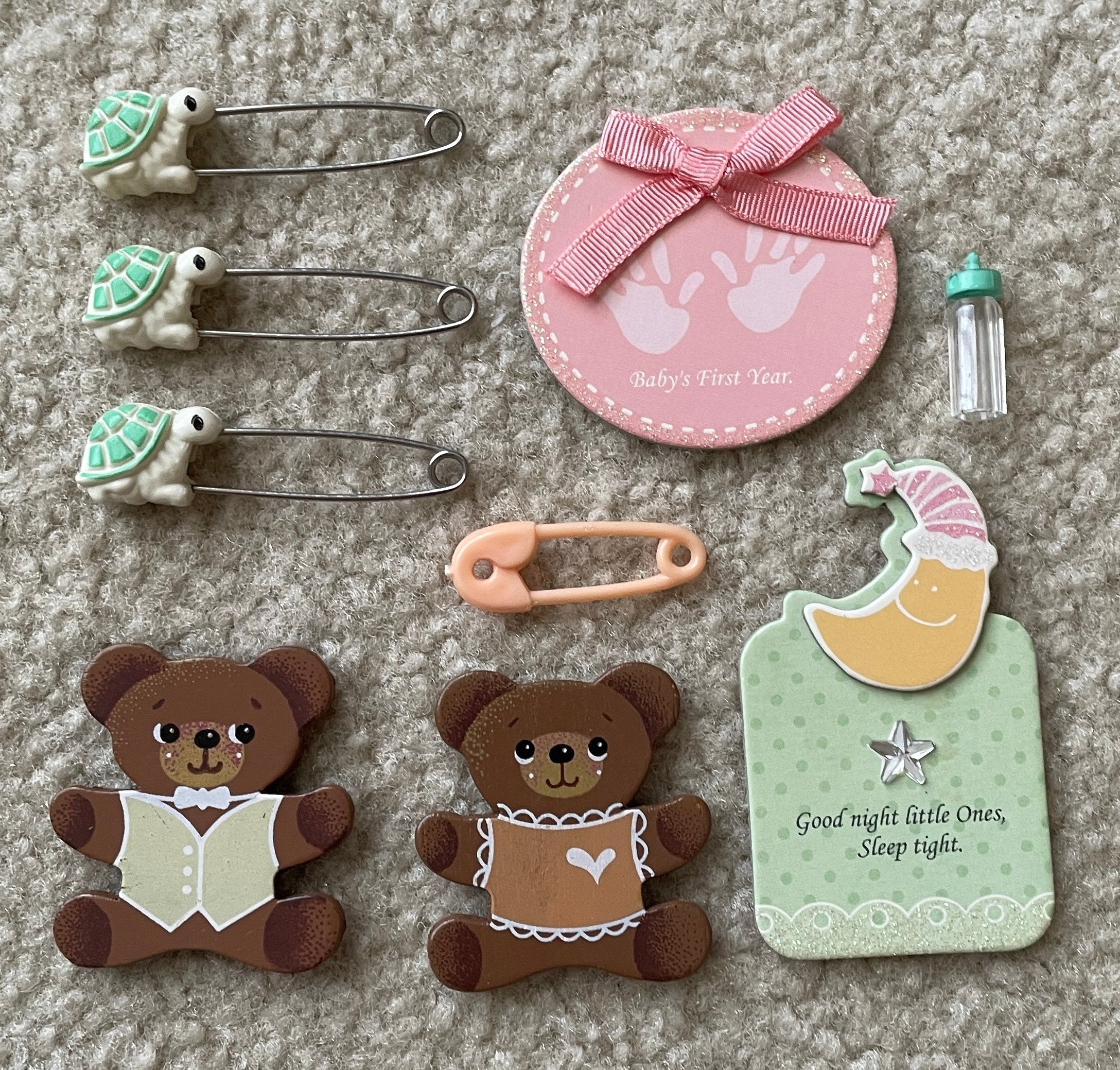 Lot Assorted Baby Shower Rattle Favors Confetti Baby Crying Sound Box ...