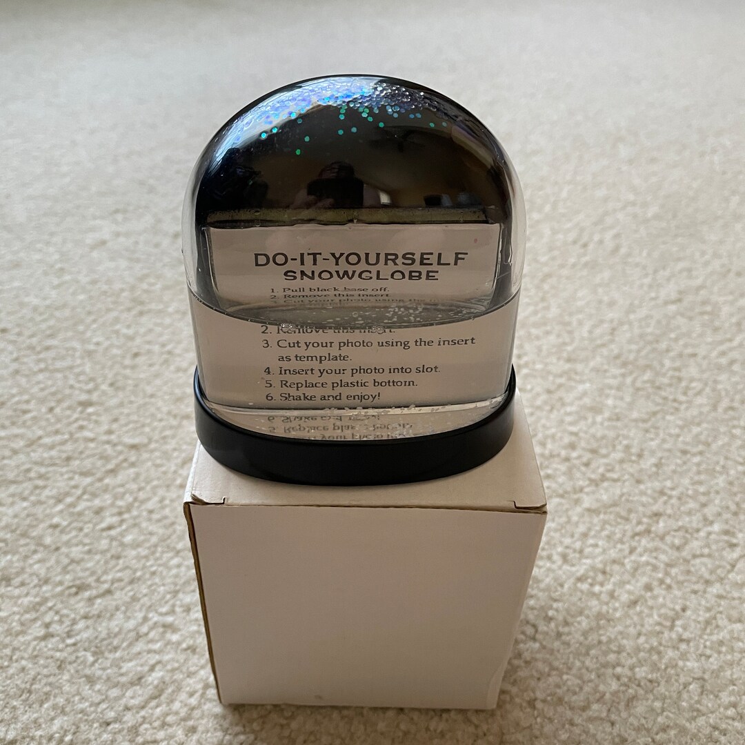 One Sided Frame Do-it-yourself Snowglobe Craft Photo - Etsy