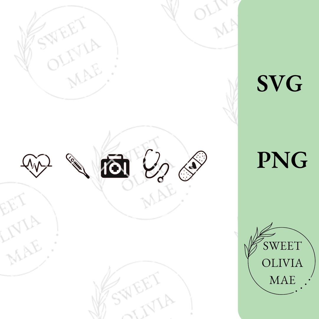 Nurse's Tools SVG PNG JPG | Digital Download | Demo Derby | Cut File ...