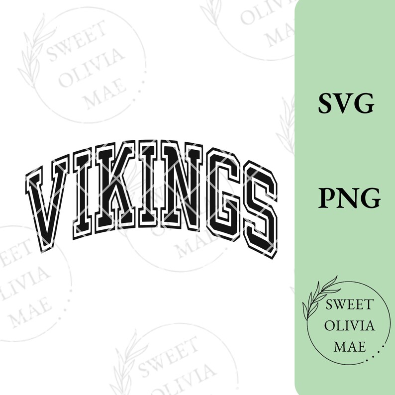 Vikings Arched | SVG PNG | Digital Download | Cut File Silhouette ...