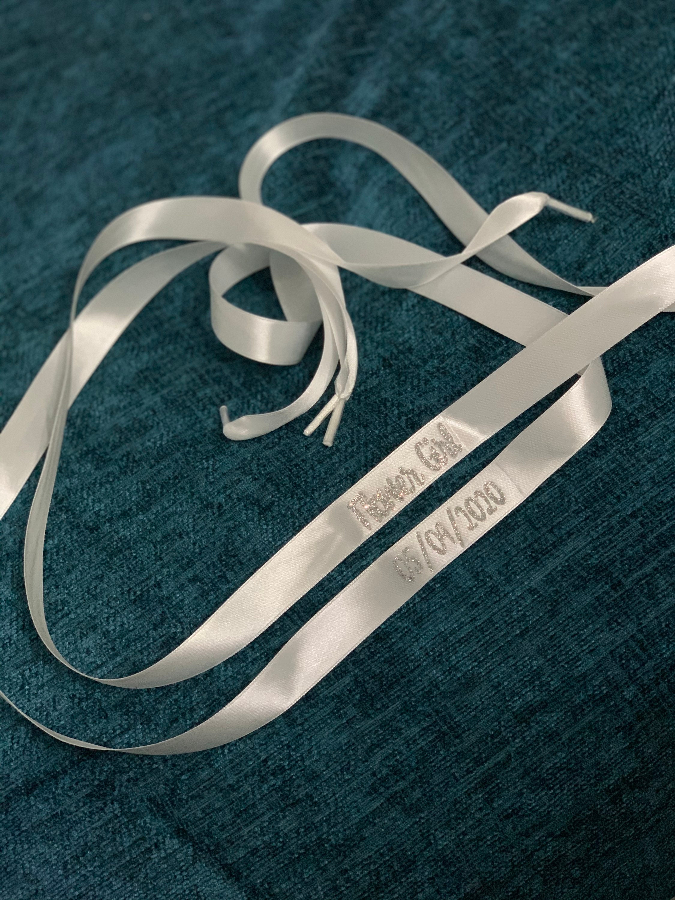 Personalised Ribbon Shoe Lace - Etsy UK