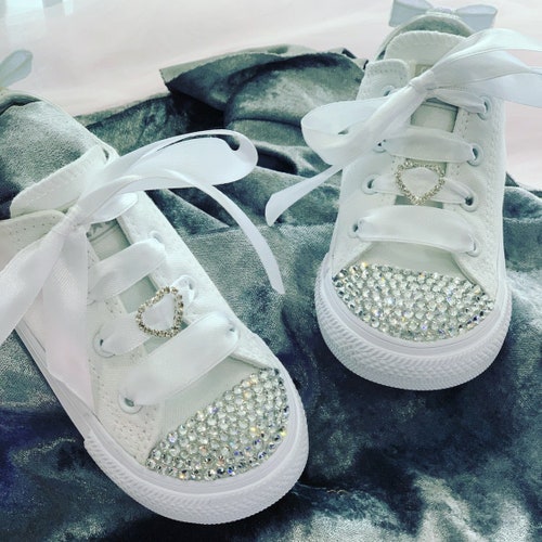 Clear Crystal Converse - Etsy