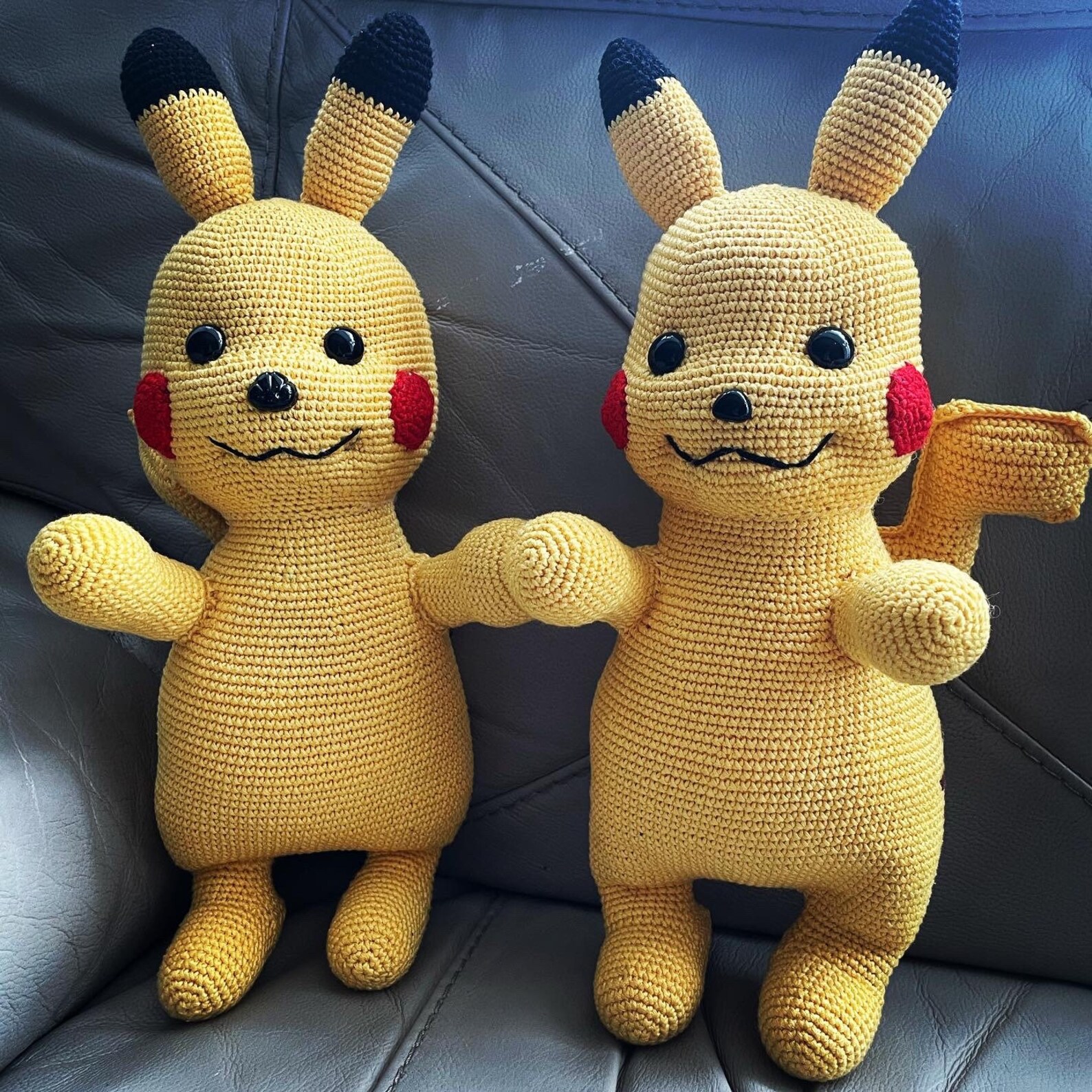 Hand knitted Pikachu doll | Etsy