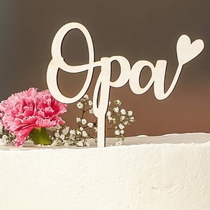 Cake Topper for Grandpa's Birthday or Father's Day - Wooden or Acrylic ...