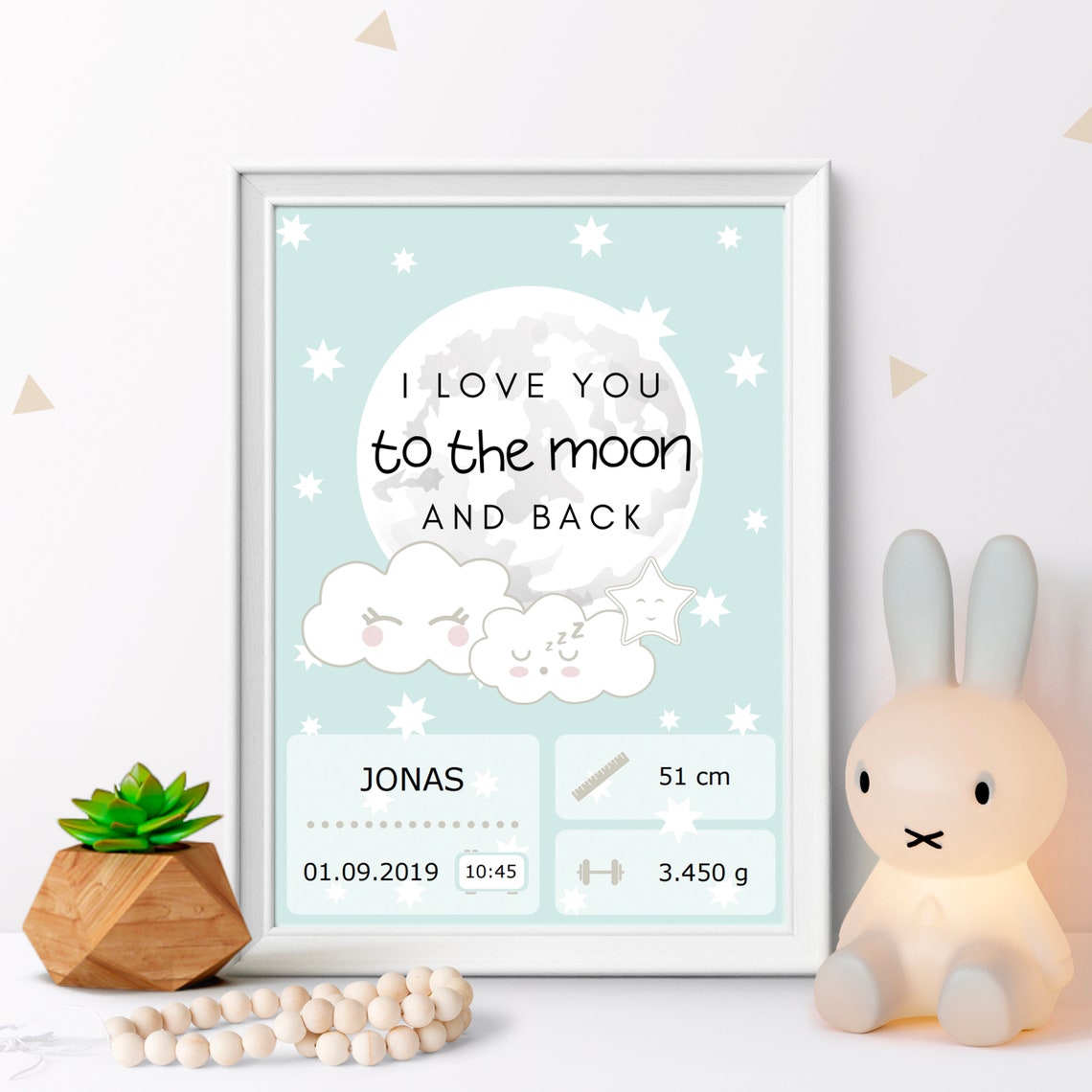 Baby Stats Printable Instant Download Birth Stats Print - Etsy