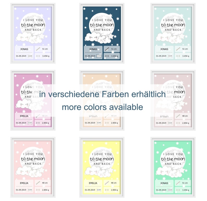 DIY Birth Poster hello Baby Pink Wall Art for - Etsy