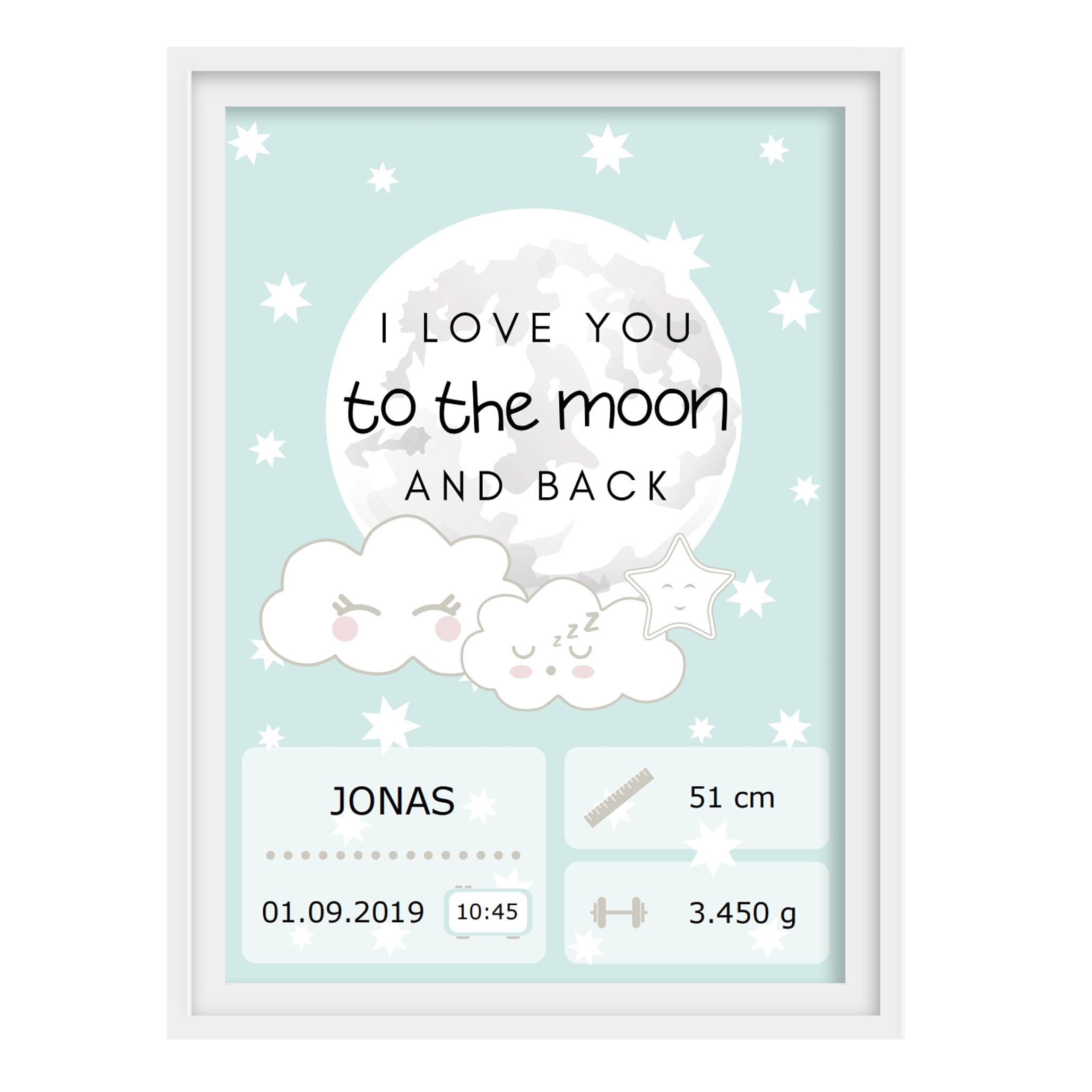 Baby Stats Printable Instant Download Birth Stats Print - Etsy