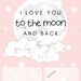 DIY Birth Poster "hello Baby" Pink - Wall Art for Girl's Nursery / Baby ...