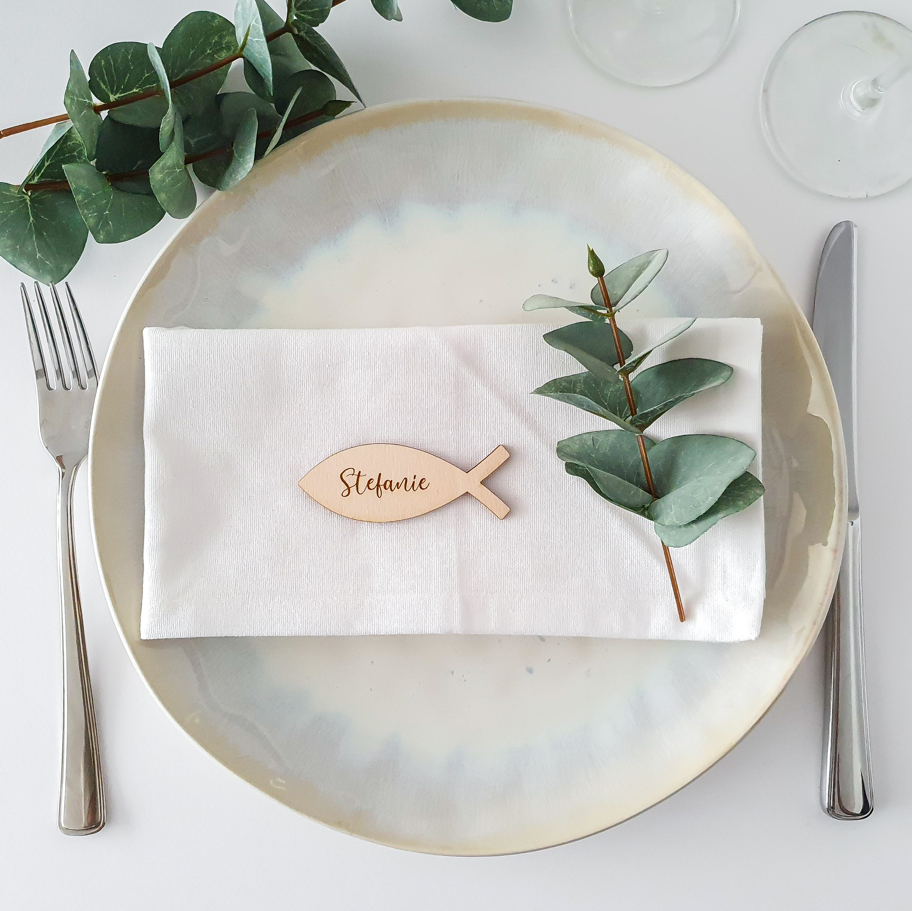 Fish-shaped Name Tags for Baptism Communion & Confirmation | Etsy