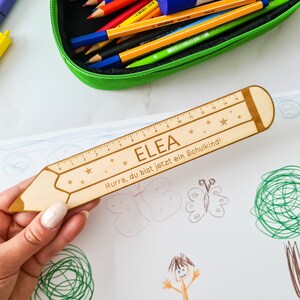 Wooden Ruler for First Day of School Customized Ruler With Name for ...