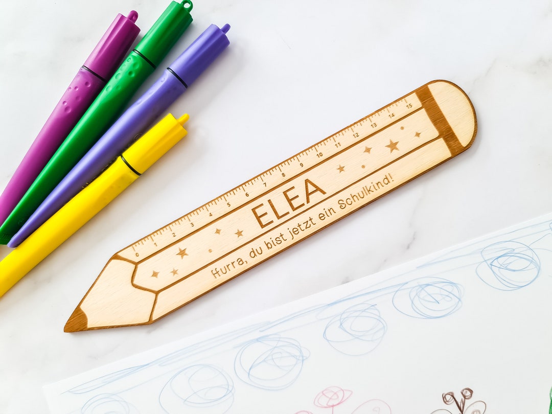 Wooden Ruler for First Day of School - Customized Ruler With Name for ...