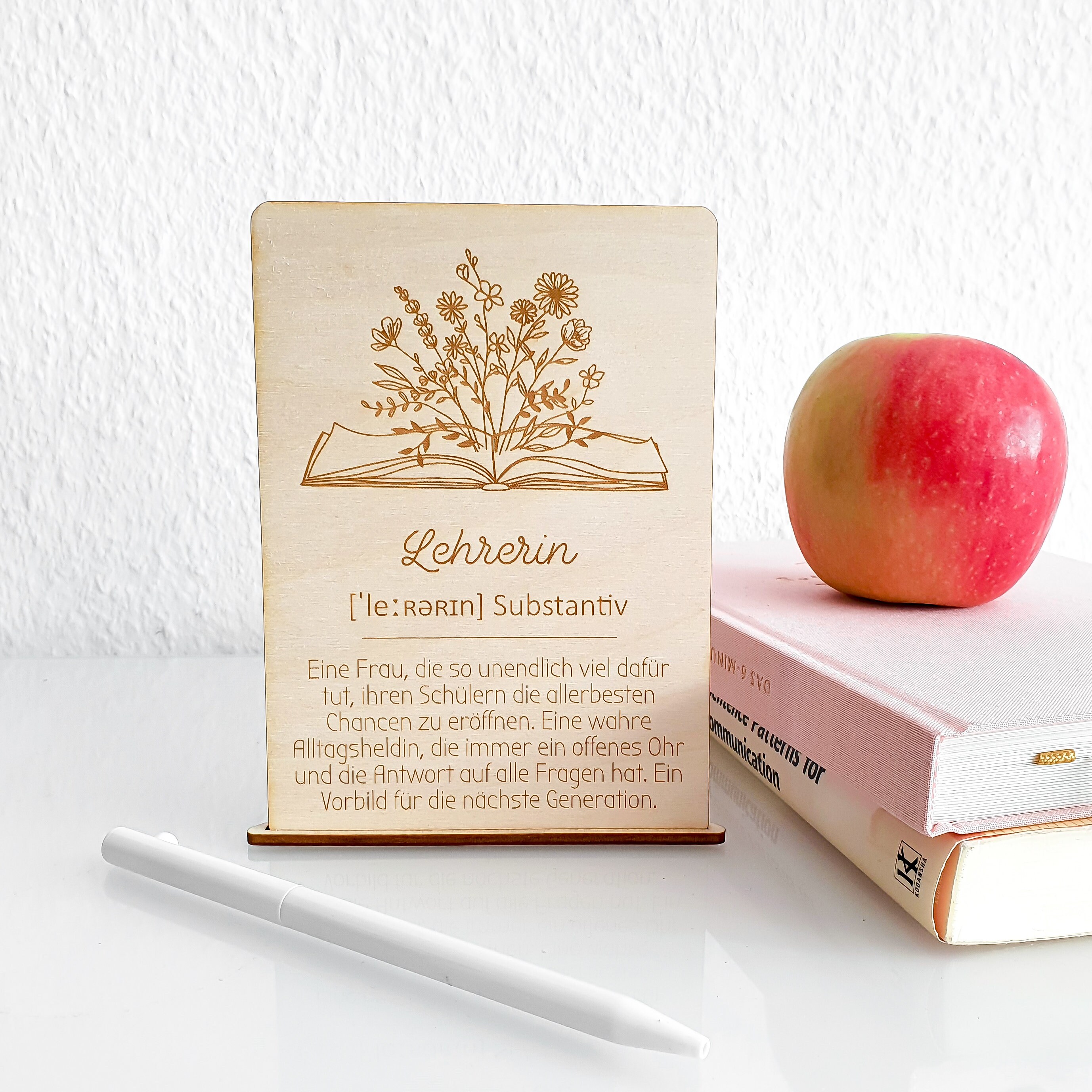 Wooden Card for Teachers Personalized Farewell and Thank You | Etsy