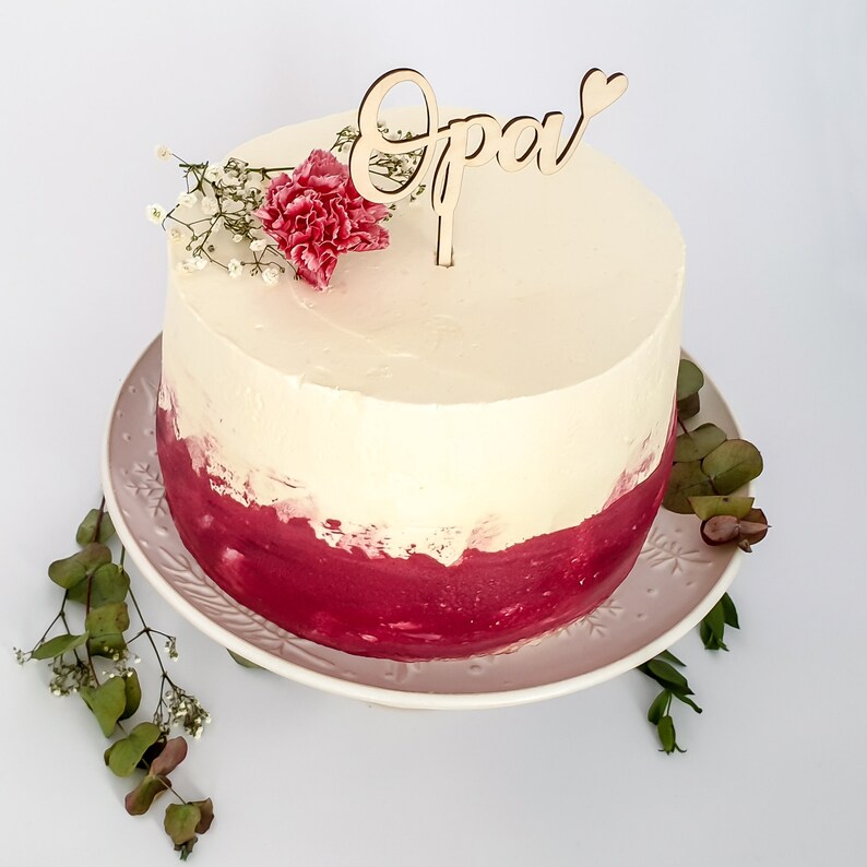 Cake Topper for Grandpa's Birthday or Father's Day - Wooden or Acrylic ...