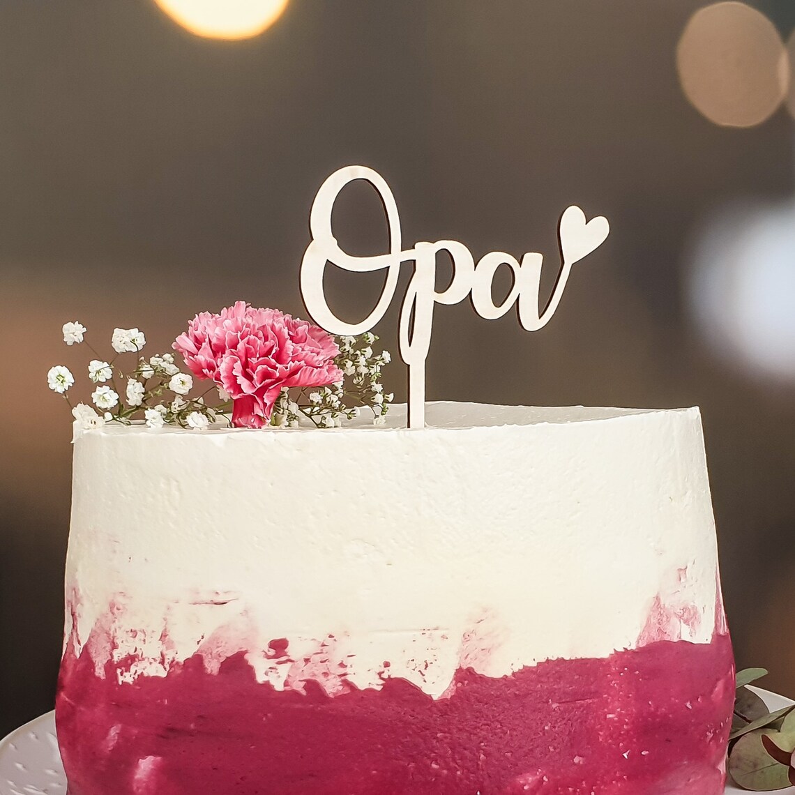 Cake Topper for Grandpa's Birthday or Father's Day - Wooden or Acrylic ...