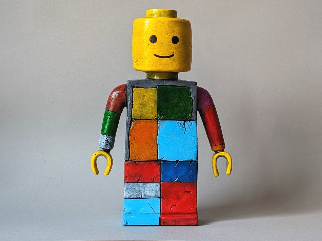 Brick Blocker: Lego Tribute Sculpture, Lego Guy Homage, Artistic ...