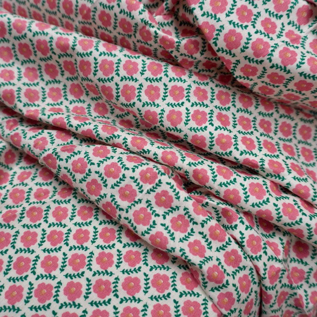 Fleur Cotton Lawn Fabric - Etsy