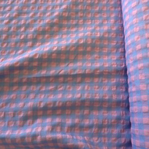 Yarn Dyed Cotton Gingham - Blue Pink - Etsy