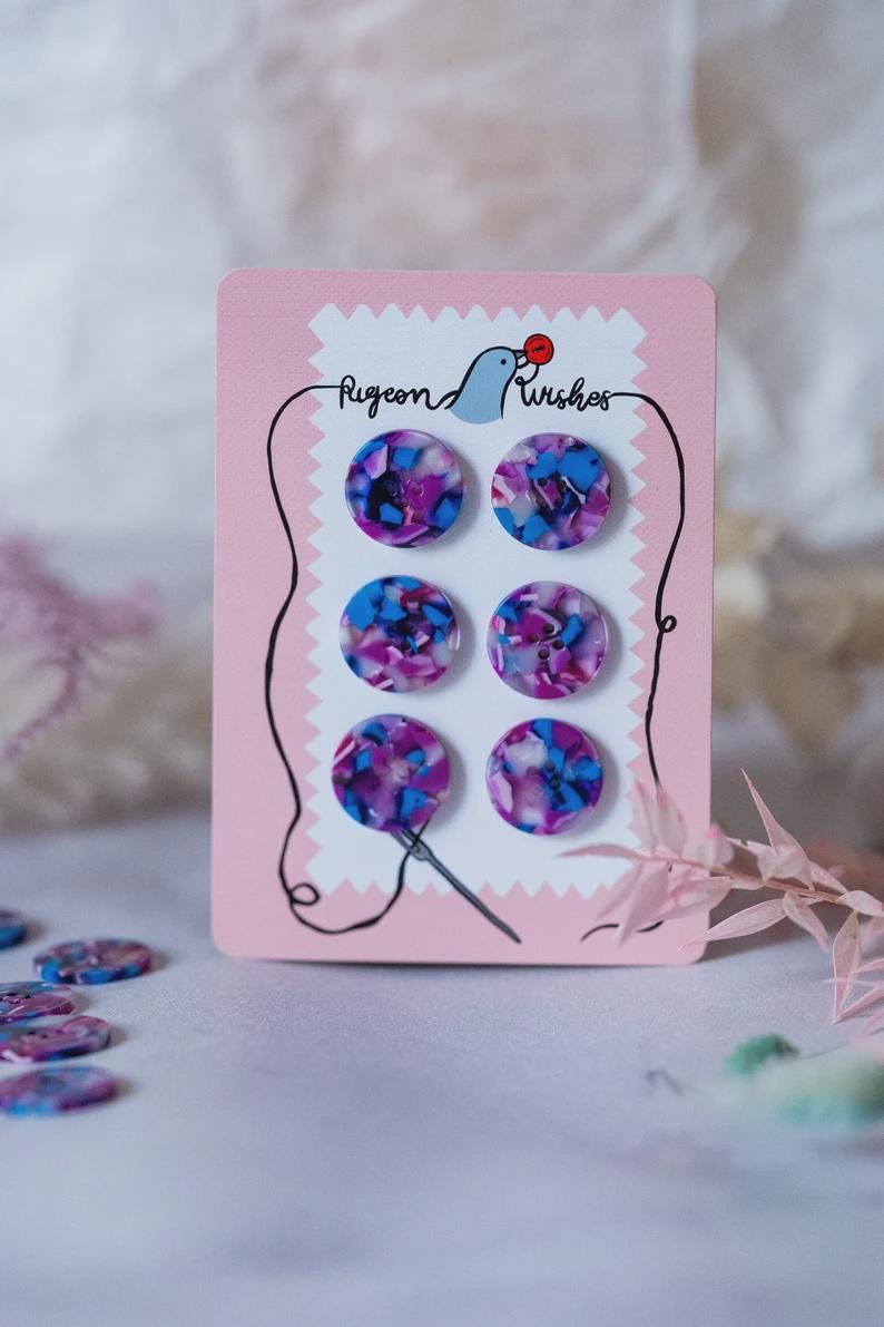 Lucid Button Set (10mm, 15mm, 20mm, 25mm) - Etsy