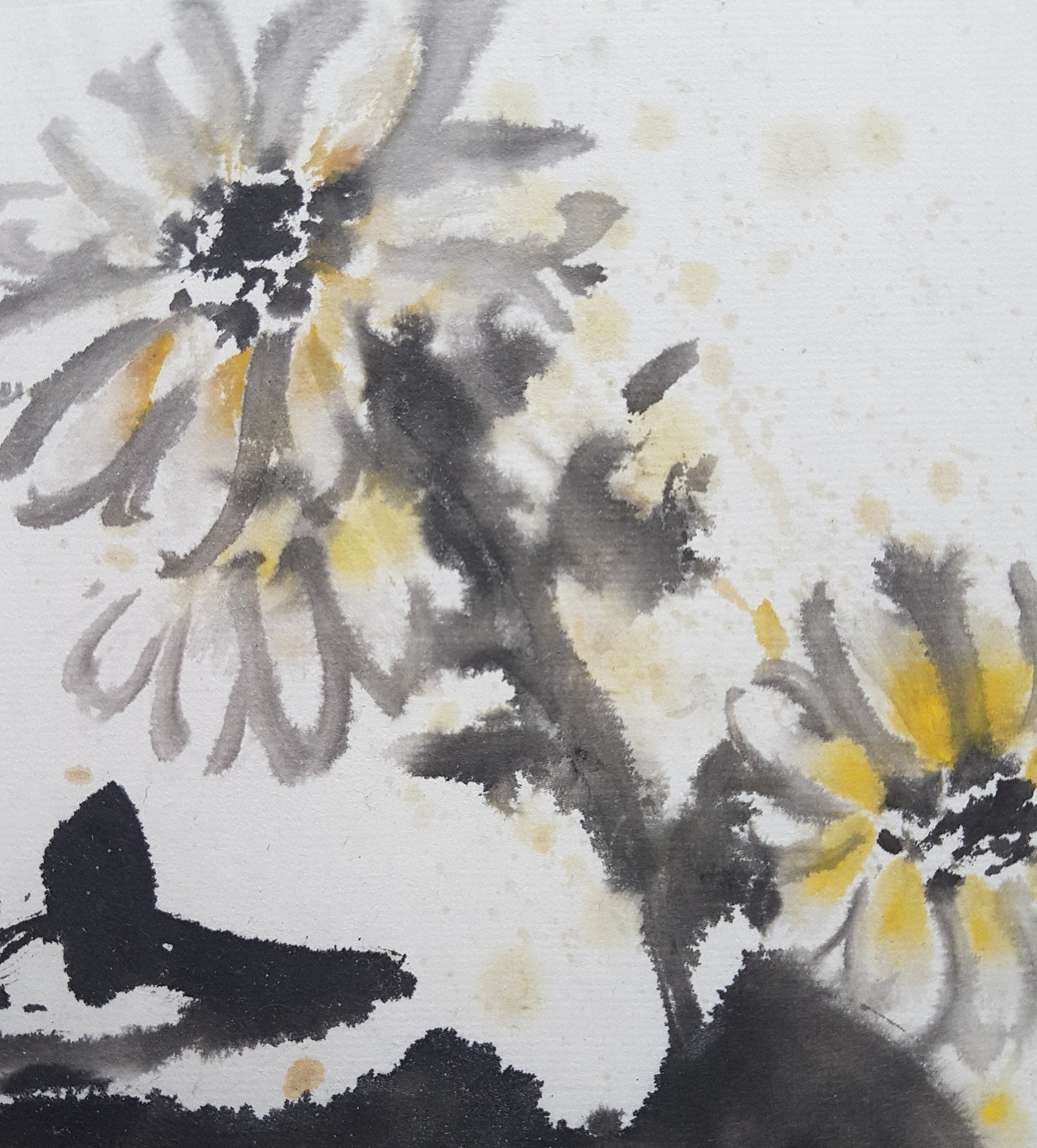 Original Sumi-e: Afternoon Tea - Etsy