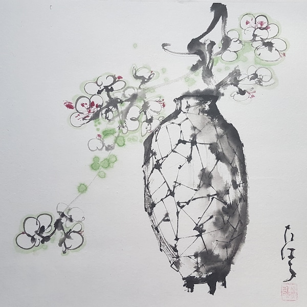 Sumi E Art - Etsy