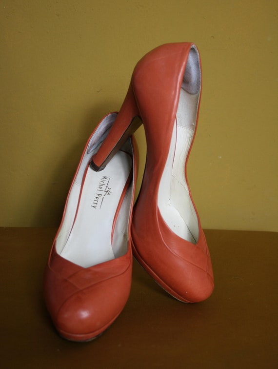 Michel Perry 37 vintage original high pumps with smal… - Gem