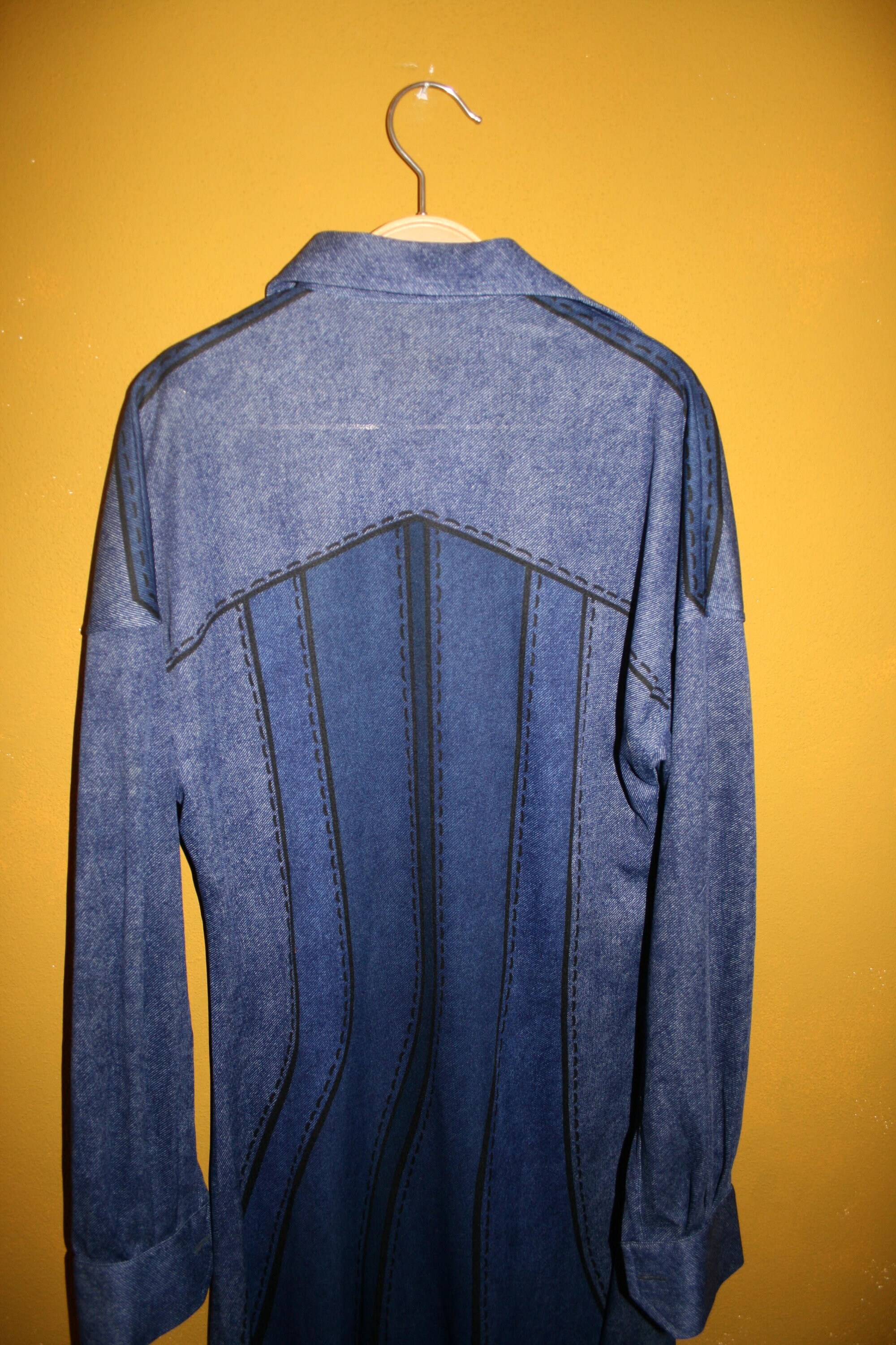 Roberta Di Camerino Original Vintage 79 Dress Trompe L'oeil Roberta Di Camerino Original Vintage 79 Dress Trompe L'oeil