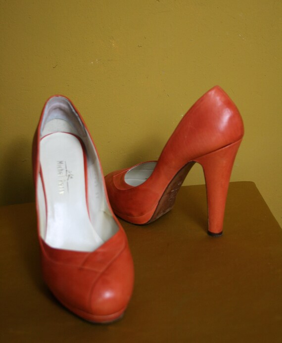 Michel Perry 37 vintage original high pumps with smal… - Gem
