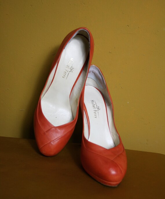 Michel Perry 37 vintage original high pumps with smal… - Gem