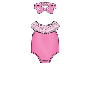 Simplicity Sewing Pattern S8933 Babies' Knit Rompers, Pants, Shorts and Headband - Etsy